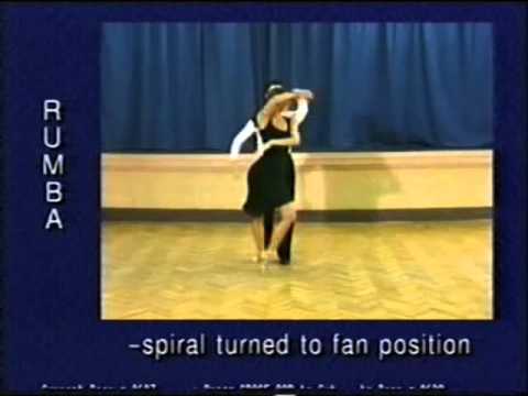 Rumba dance steps 41. SpiralTurned to fan position - YouTube