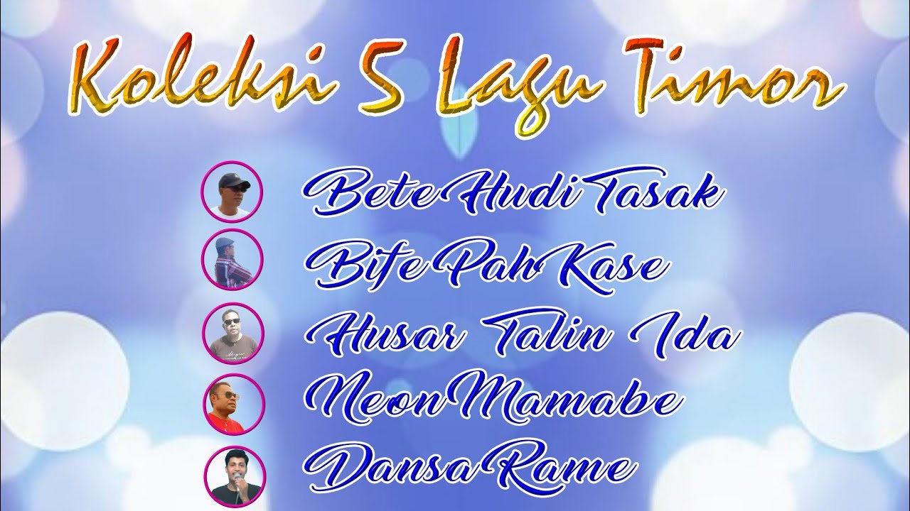 Koleksi 5 Lagu Timor - YouTube