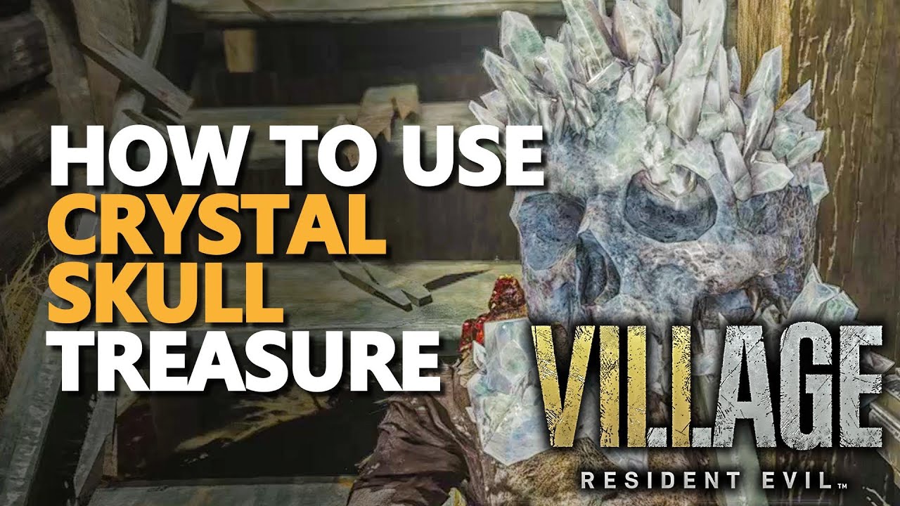 How to use Crystal Skull Resident Evil Village Treasure - YouTube