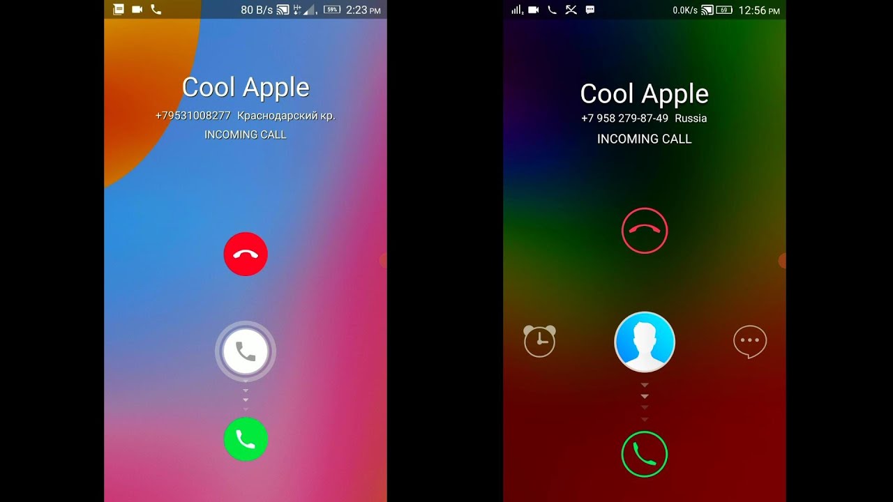 Lenovo K6 Note vs Lenovo S90 screen calls recordings / Incoming calls ...
