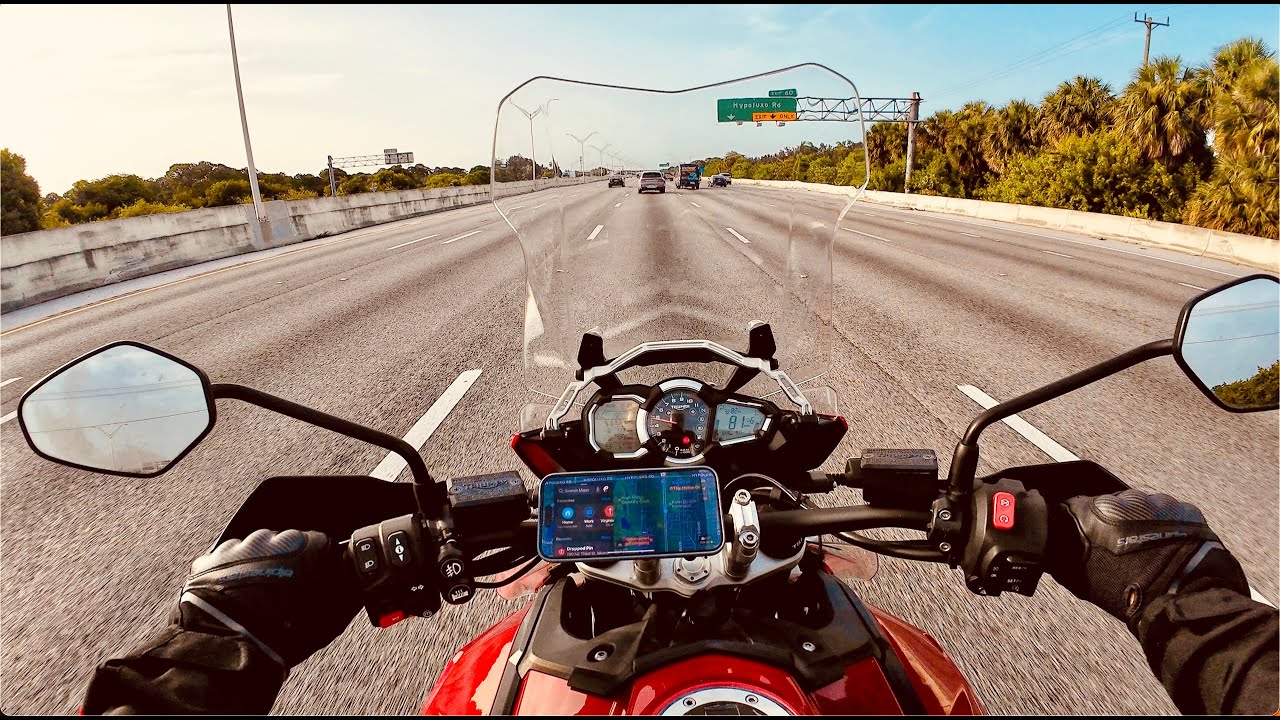 Triumph Tiger 1200 First Ride Florida Highway - YouTube