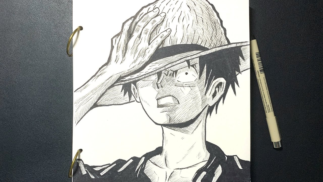 How to draw Luffy | Speed Sketching Anime Manga Characters - YouTube