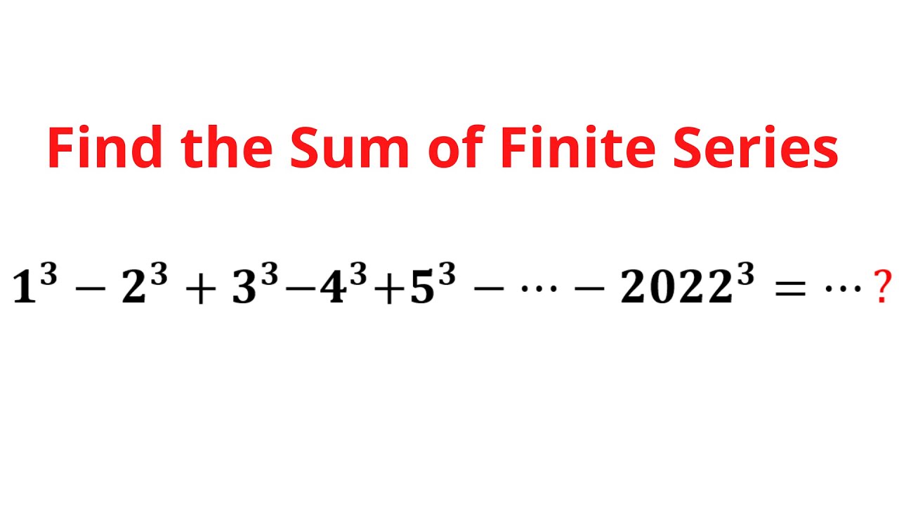 Sum of Finite Series Power of 3 || Mathematics Olympiad Training - YouTube