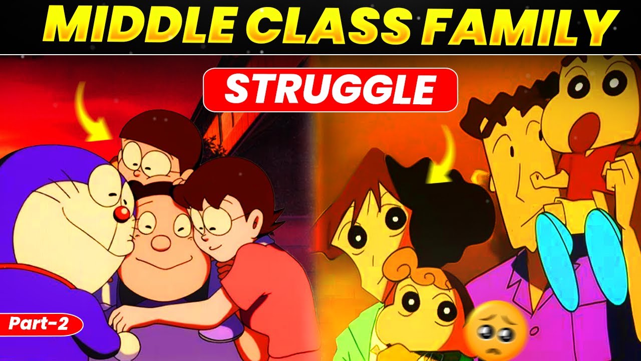 😞Heartbreaking Struggle Of Nobita's And Shinchan's Father | Doraemon ...