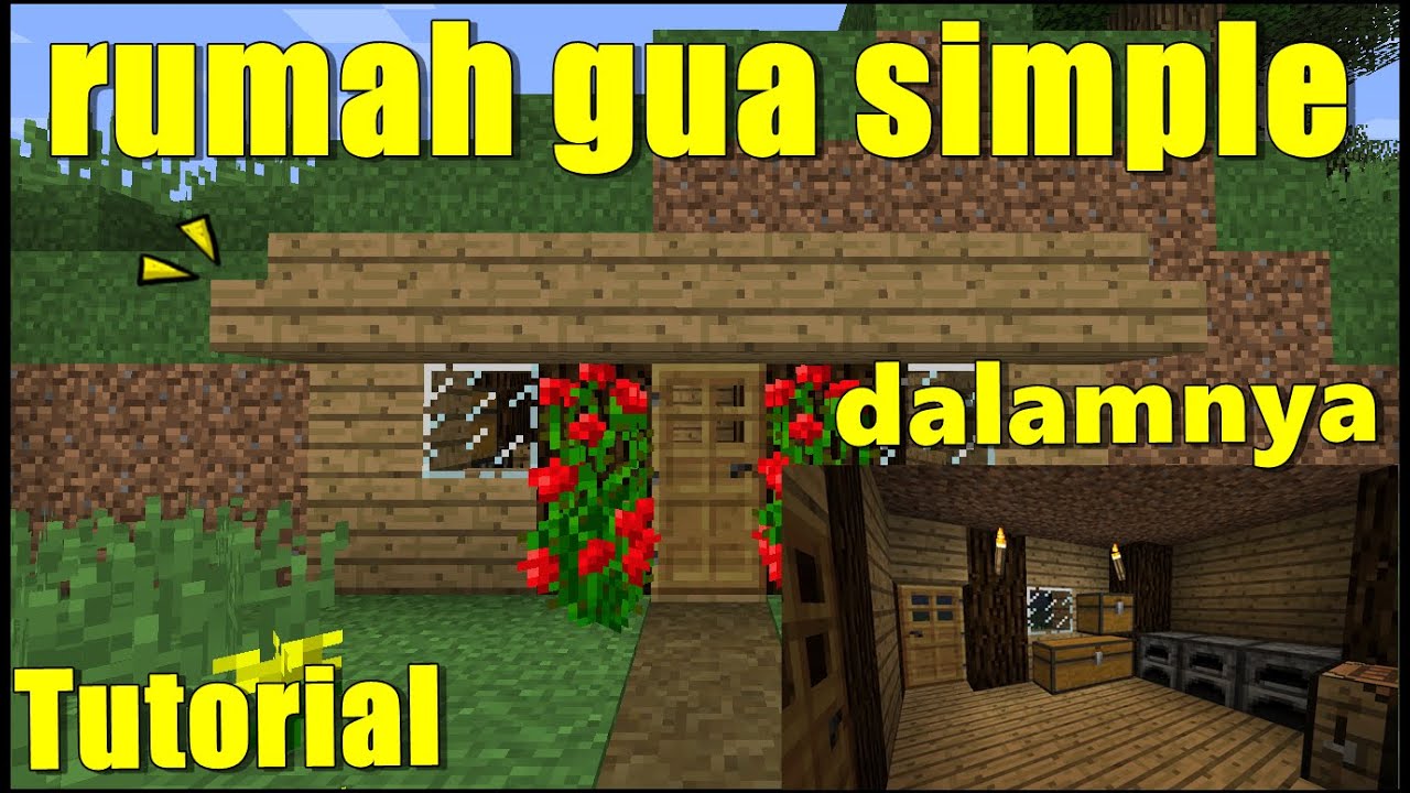 Cara membuat rumah gua simple di minecraft - YouTube