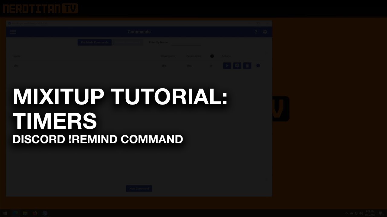 Mix It Up Streaming Bot Basics - Discord Remind Command - YouTube