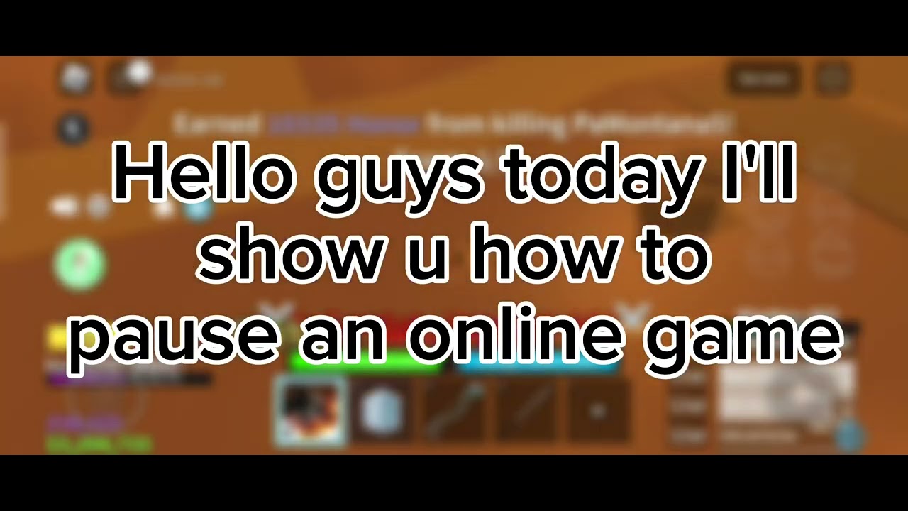 Best way to pause a game - YouTube