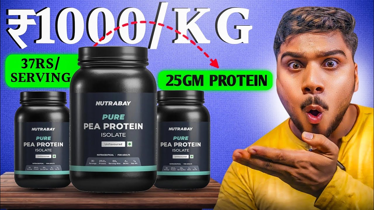 Nutrabay Pure PEA protein isolate Honest Review - YouTube