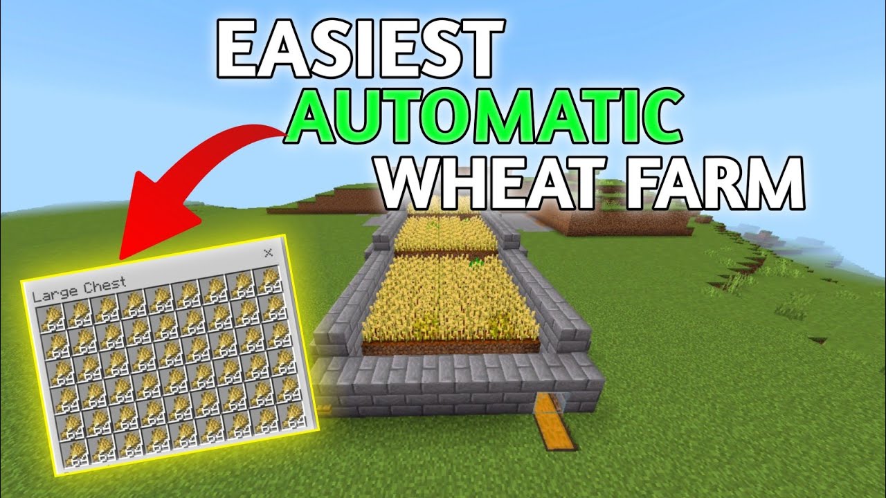Best Automatic Wheat Farm In Minecraft - YouTube