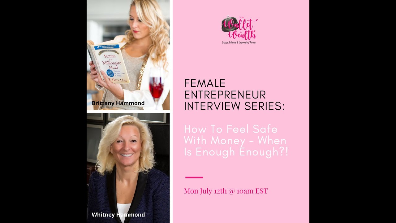 Female Interview Series (WALLET TO WEALTH) - feat. Whitney Hammond ...