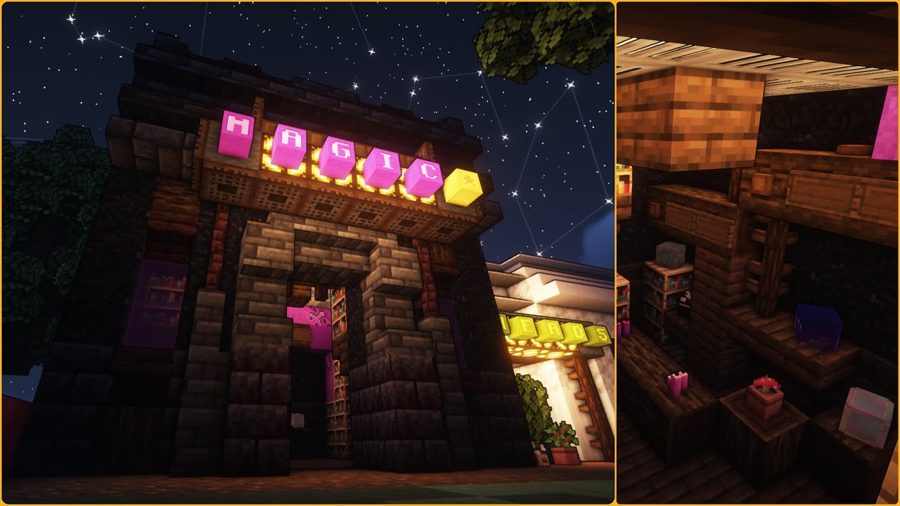 Minecraft | How to build a Magic Shop ☆ - YouTube