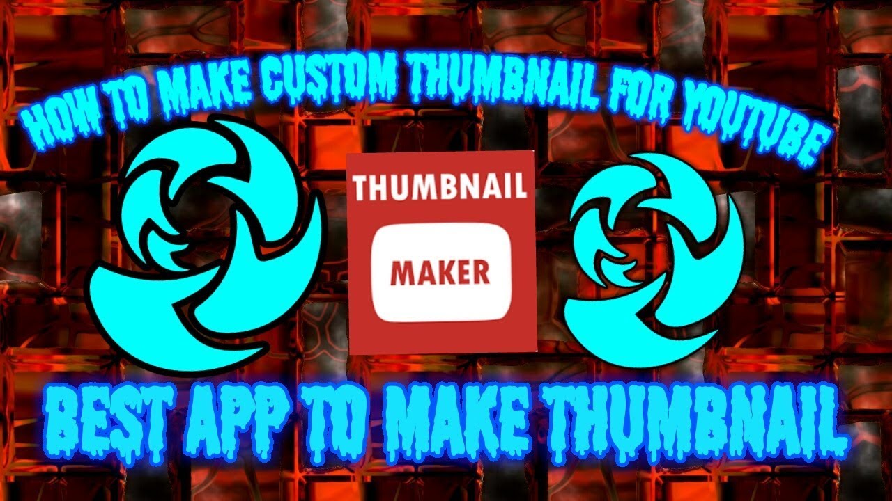 HOW TO MAKE CUSTOM THUMBNAIL | BEST APP TO MAKE THUMBNAIL - YouTube