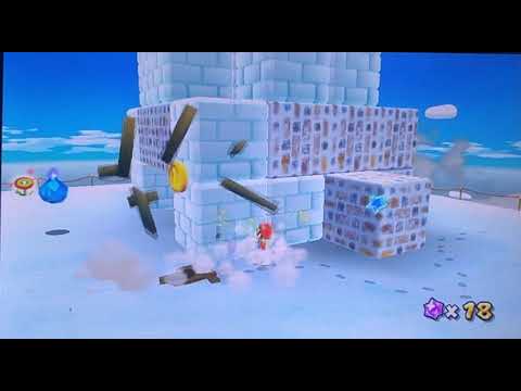 Super Mario Galaxy 2: Freezy Flake Galaxy Bowser on Ice normal gameplay ...