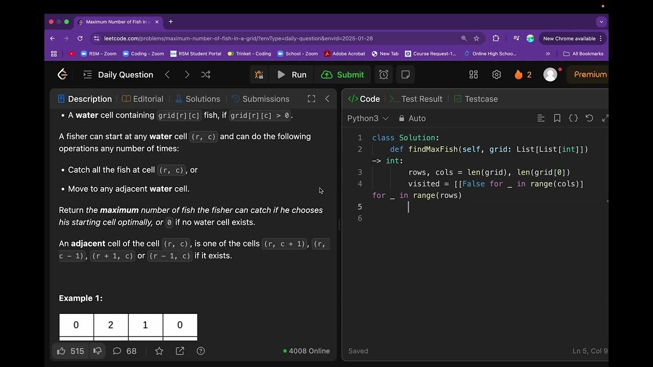 Maximum Number of Fish in a Grid - Leetcode 2658 - YouTube