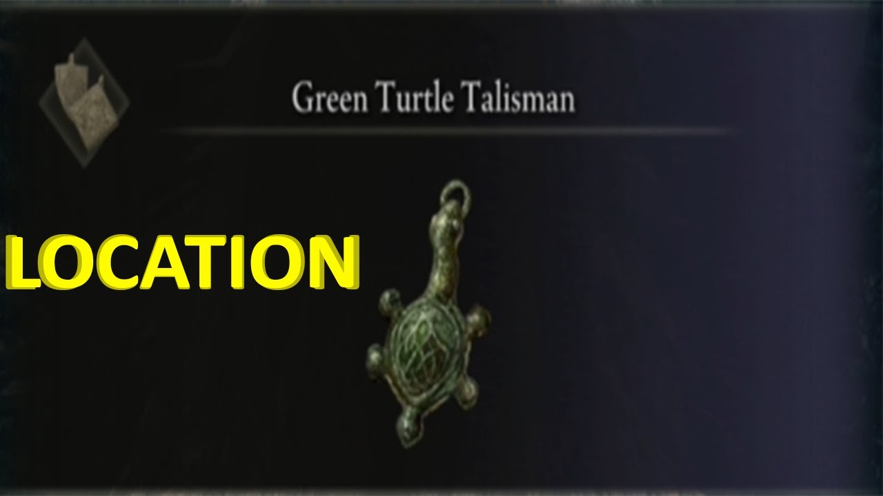 [QUICK GUIDE] Green Turtle Talisman Location - Elden Ring - YouTube