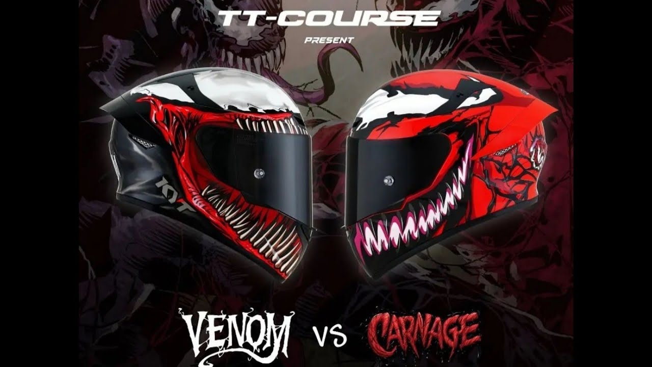KYT TT COURSE VENOM VS CARNAGE | KALIAN PILIH YANG MANA..??? - YouTube