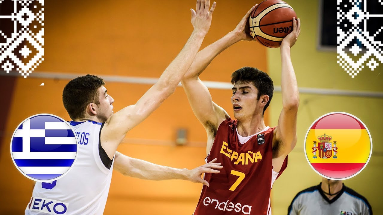 Greece v Spain - Full Game - Class 9-16 - FIBA U18 European ...