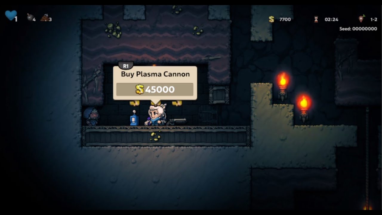 Spelunky 2 Plasma Gun Seed! (no longer valid) - YouTube
