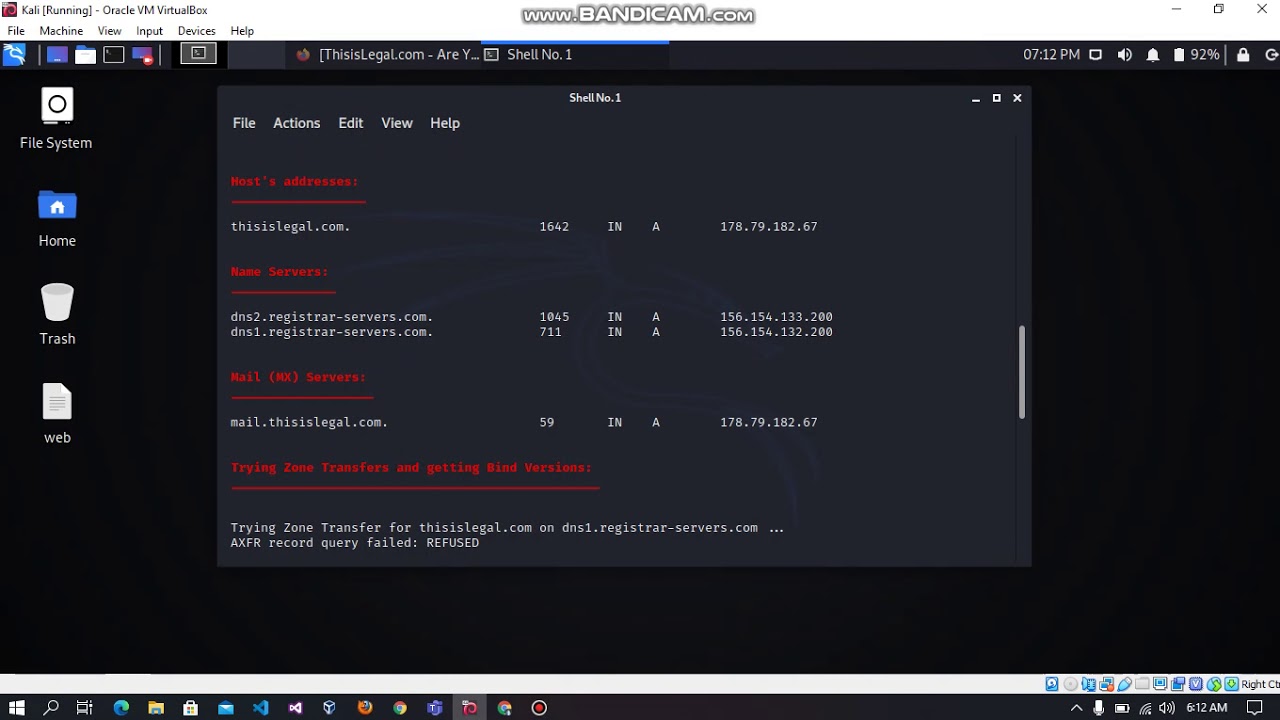 dnsenum analysis - YouTube