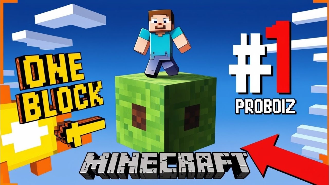 One Block Minecraft Challenge || One Block Kaise Khele || @uniquegamerA - YouTube