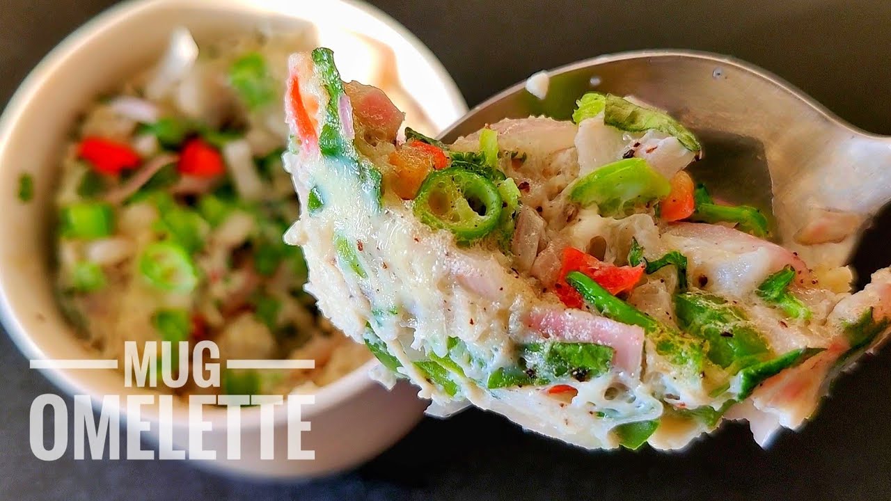 Mug omelet in microwave | 5 minute recipes | Omelette in a mug - YouTube