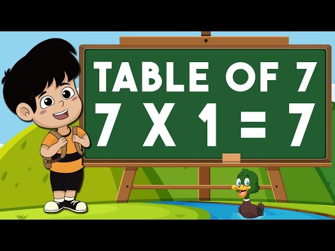 Table of 7 - Times tables - Multiplication tables - 7 ka pahada - Maths ...