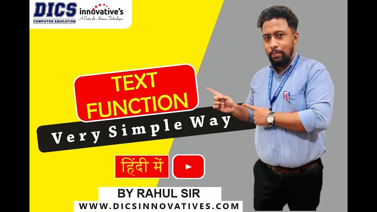 What Is Text Function In Excel YouTube what-is-text-function-in-excel-youtube