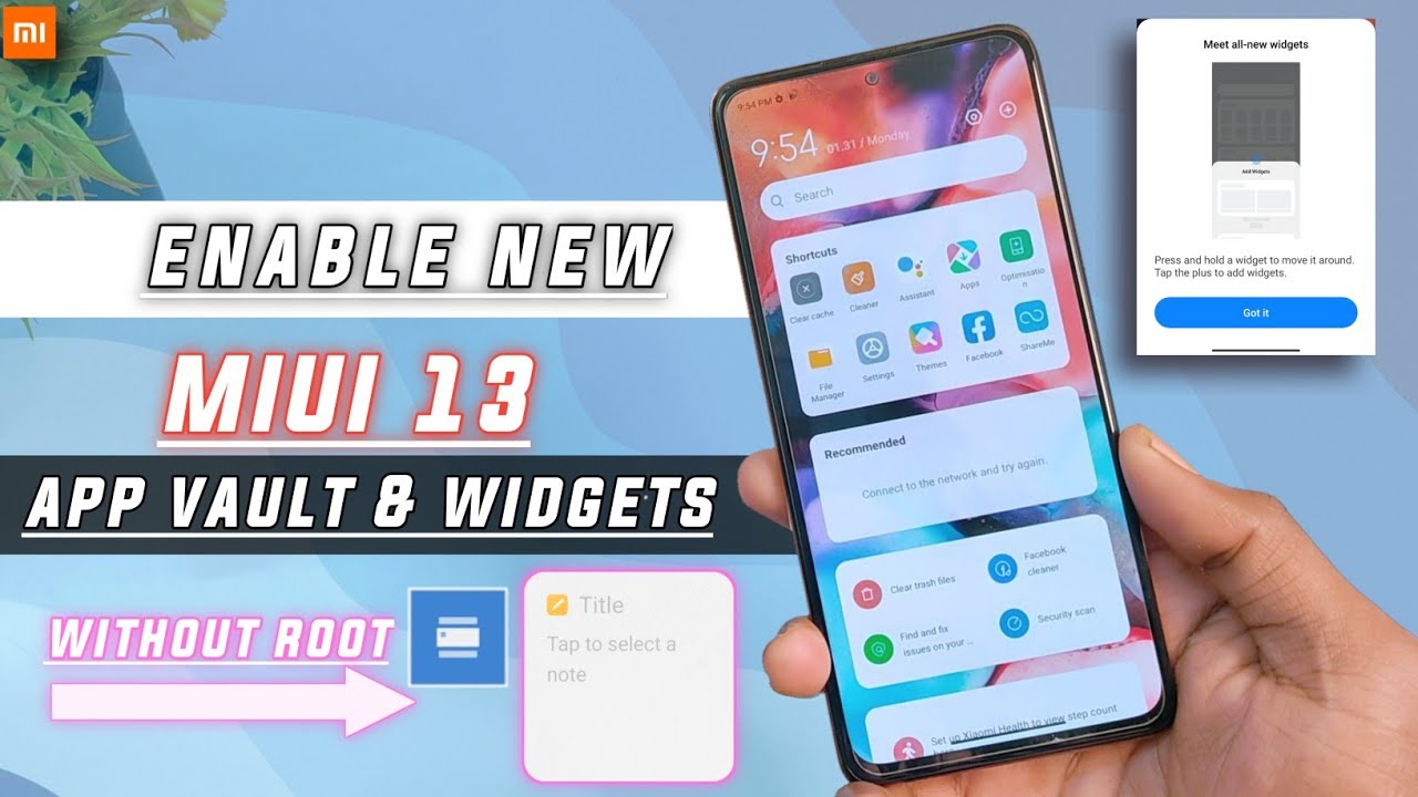 Official MIUI 13 Enable New App Vault And New Widget Without ROOT ...