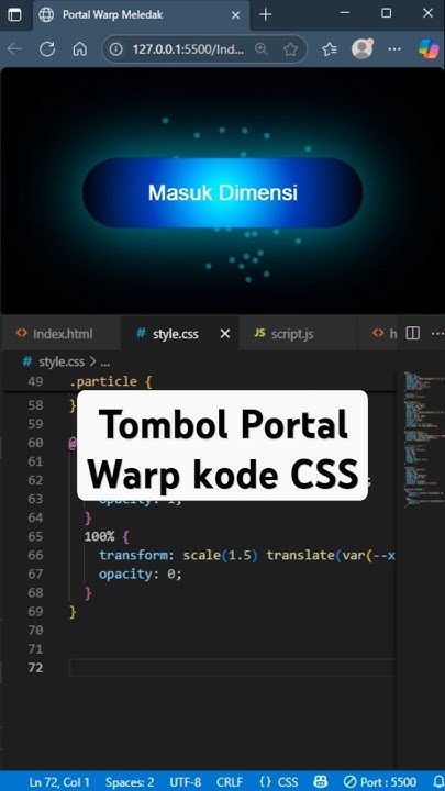 Tombol Portal Warp kode CSS - YouTube
