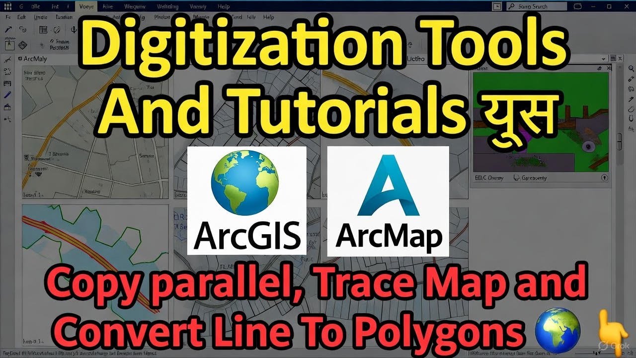 Image Digitization Tools Copy Parallel, Map Trace, Merge In ArcGIS ...