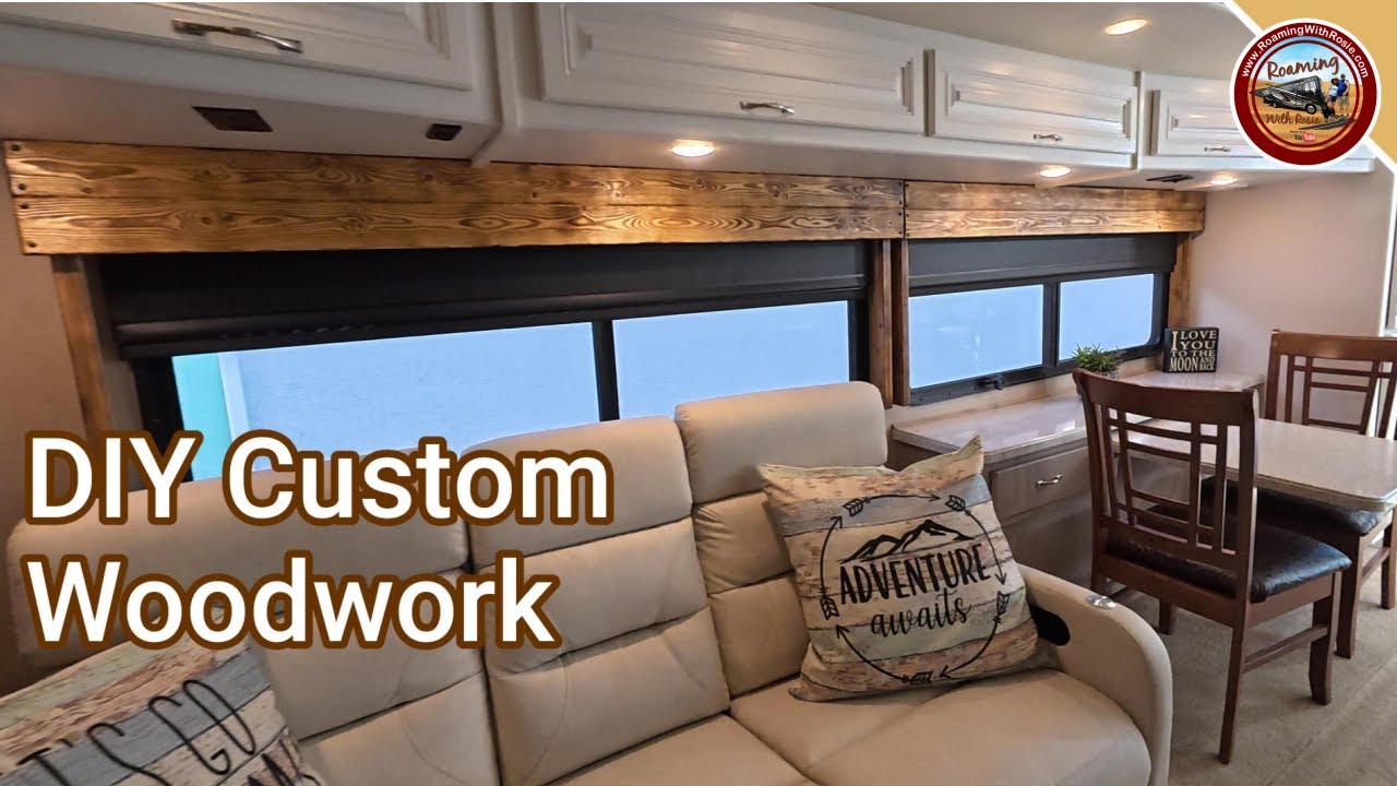 RV DIY! Motorhome Interior Gets New Custom Woodwork - YouTube