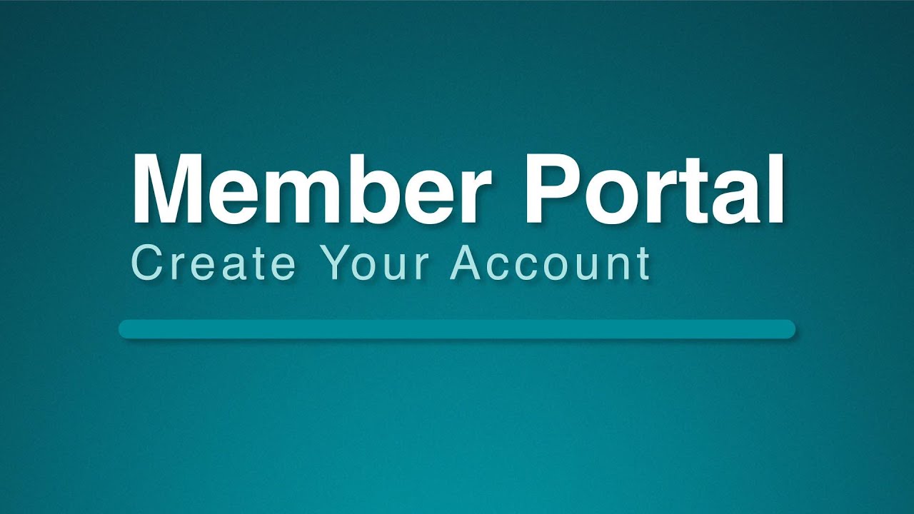 Member Portal: How to Create an Account (2:31) - YouTube