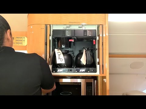 Making coffee on a Private jet - YouTube