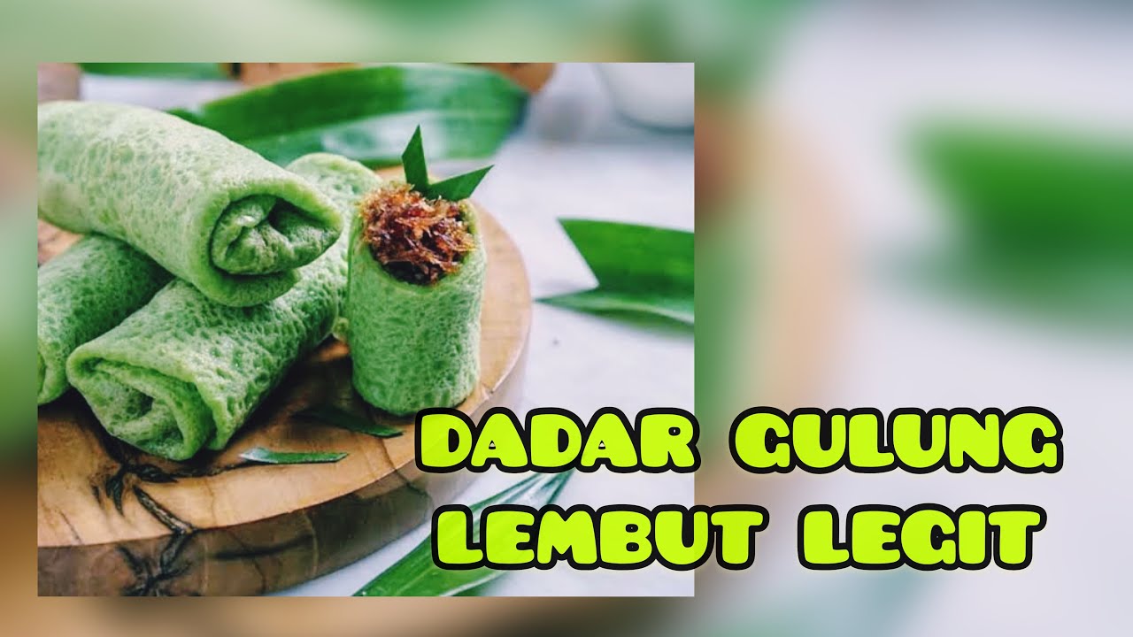 DADAR GULUNG + ISIAN INTI KELAPA - YouTube