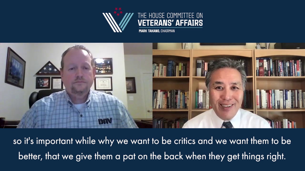 DAV Exec. Dir. Randy Reese & House VA Committee Chairman Mark Takano ...