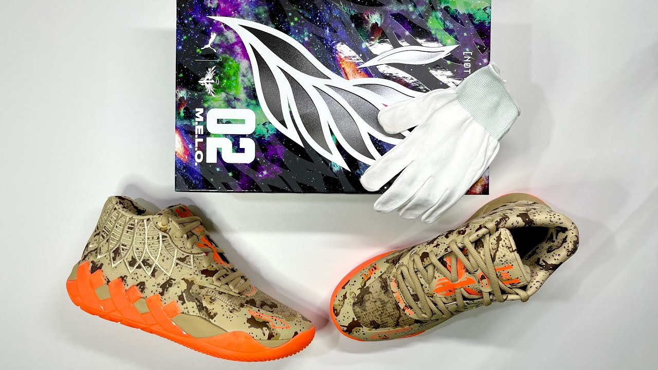 Lamelo Ball x Puma Melo MB01 Digital Camo PE | Unboxing, details - YouTube