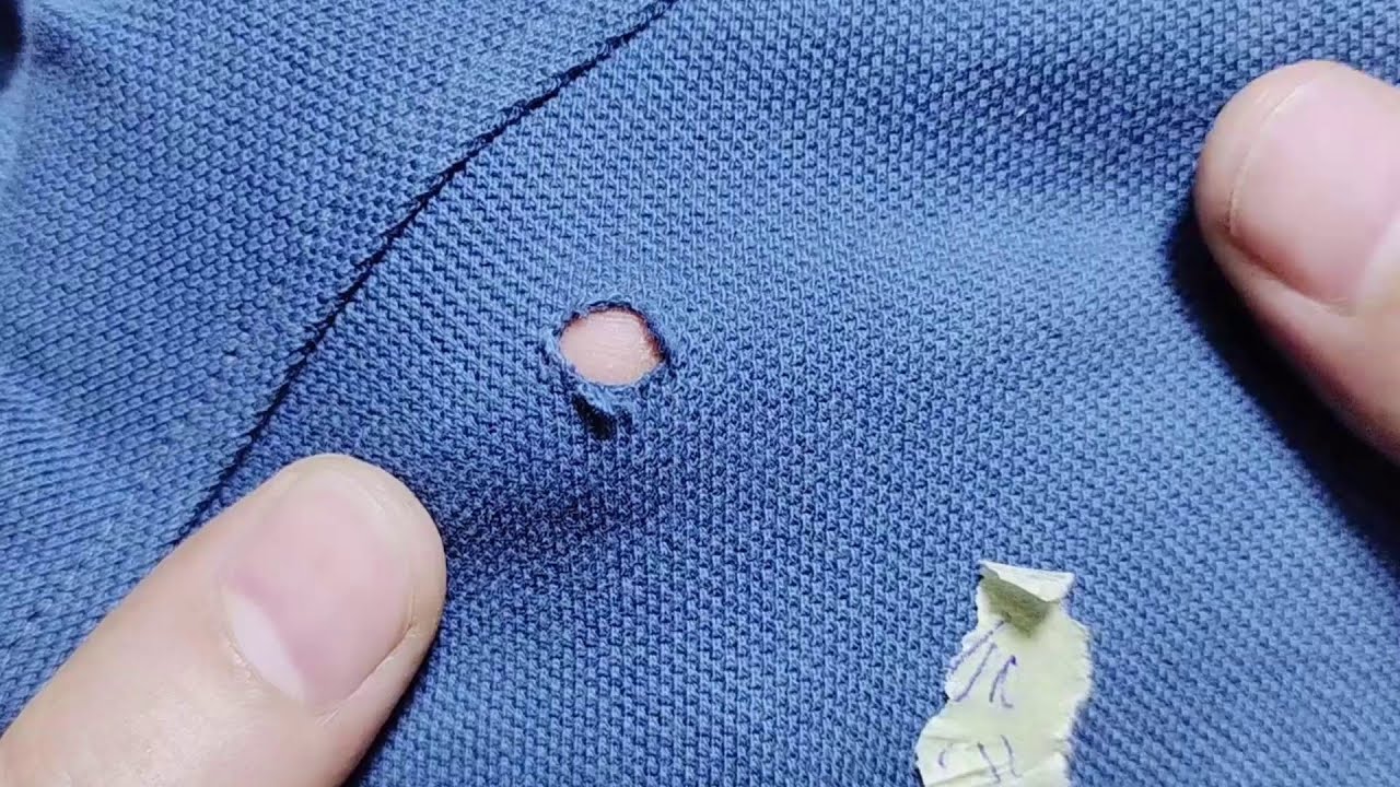 Teach yourself how to fix a hole in your clothes in a simple and easy ...