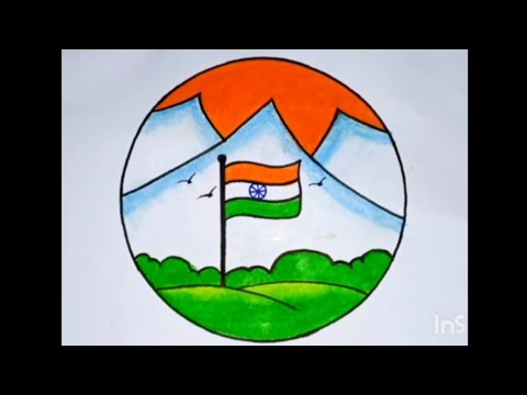 Republic day drawing easy and beautiful / Indian national flag drawing ...
