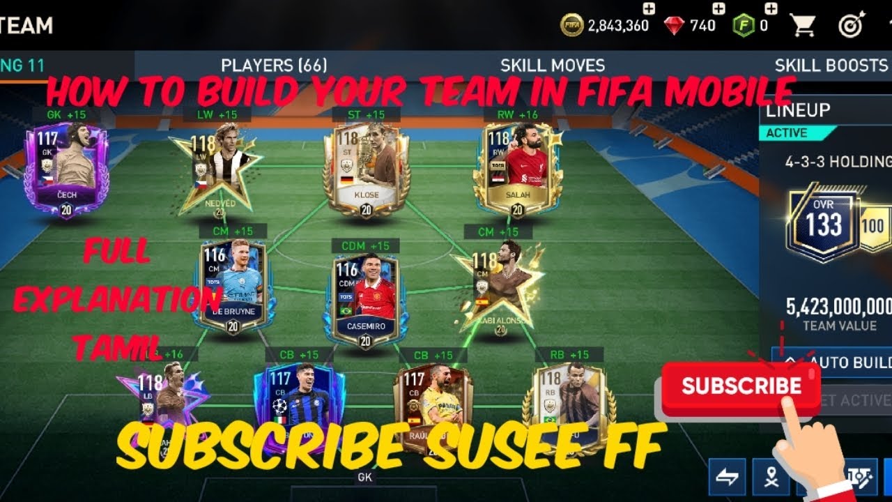 How to Build your Own team in Fifa mobile🔥💫💥 Full explanation Tamil# ...
