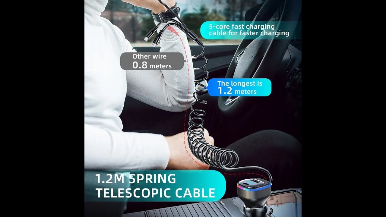Φορτιστής Αυτοκινήτου 3 σε 1 Type C - Micro USB - Lightning για iphone ...