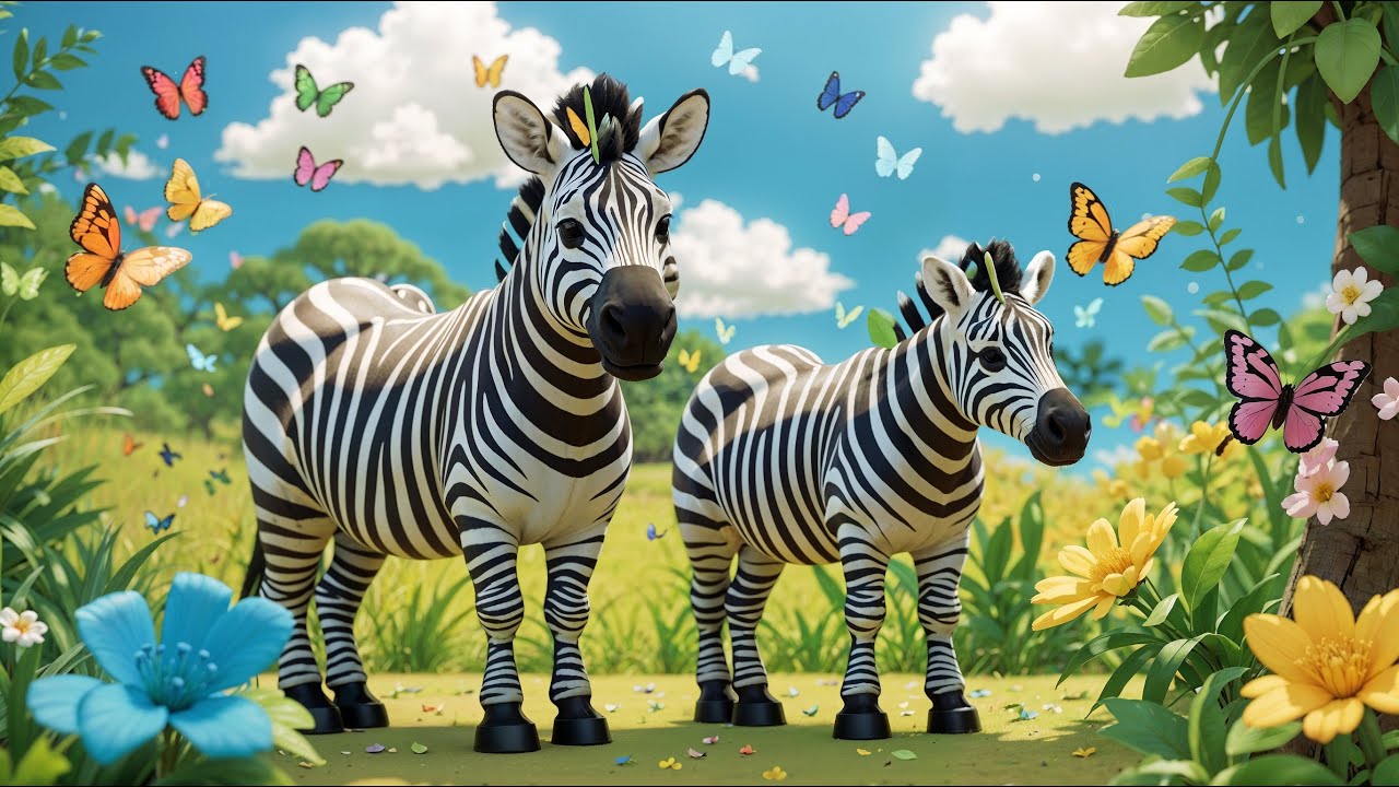 Zebra Song | Kids Song | #kidssong #nurseryrhymes #trending #kids # ...