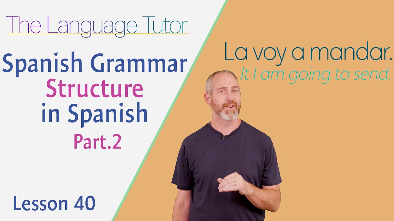 Understanding Spanish Grammar Pt.2 | The Language Tutor *Lesson 40 ...