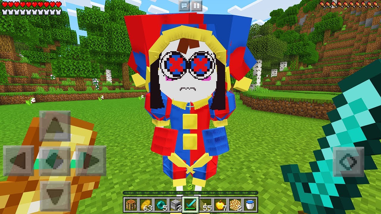 We Found The Amazing Digital Circus Mobs in Minecraft! - YouTube