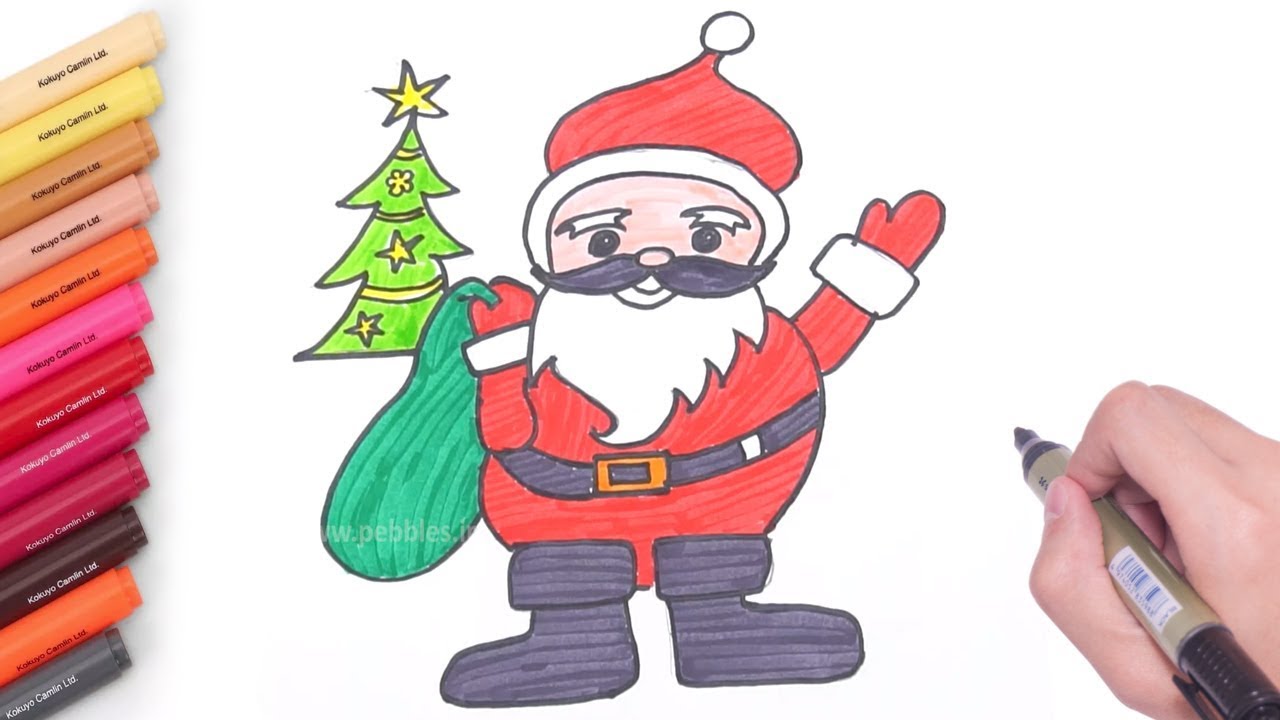 How to draw the santa claus Drawing || Step by Step Video || Easy and ...
