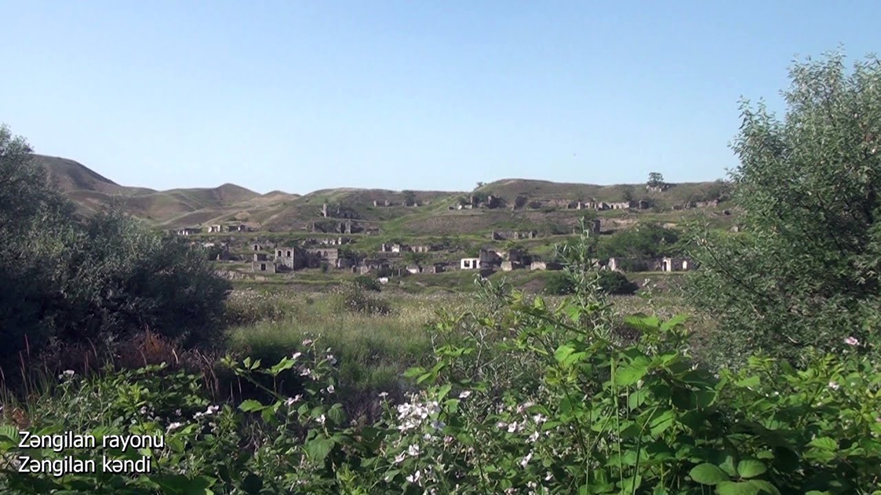 Zəngilan rayonunun Zəngilan kəndindən videogörüntülər - YouTube