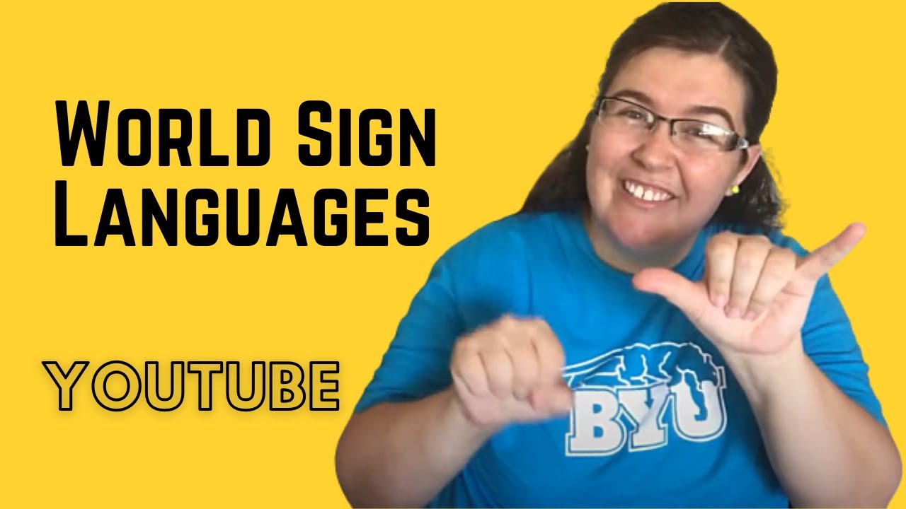 **1,000 Subs GIVEAWAY!** How to Sign “YOUTUBE” in World Sign Languages ...