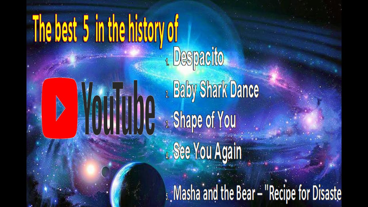 Top 5 most viewed videos | Billion views| the best 5 | the most-watched ...