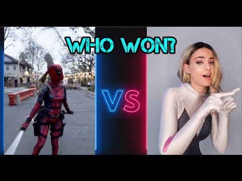 dead pool vs spider man . whose cosplay won ? tiktoks memes