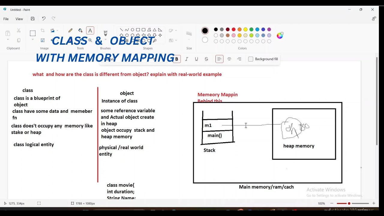 Class & Object with Memory Mapping - YouTube