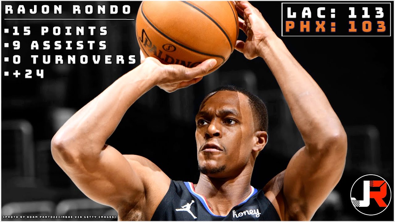 Regular Season Game 53 of 72: Rajon Rondo Eclipses Suns - YouTube